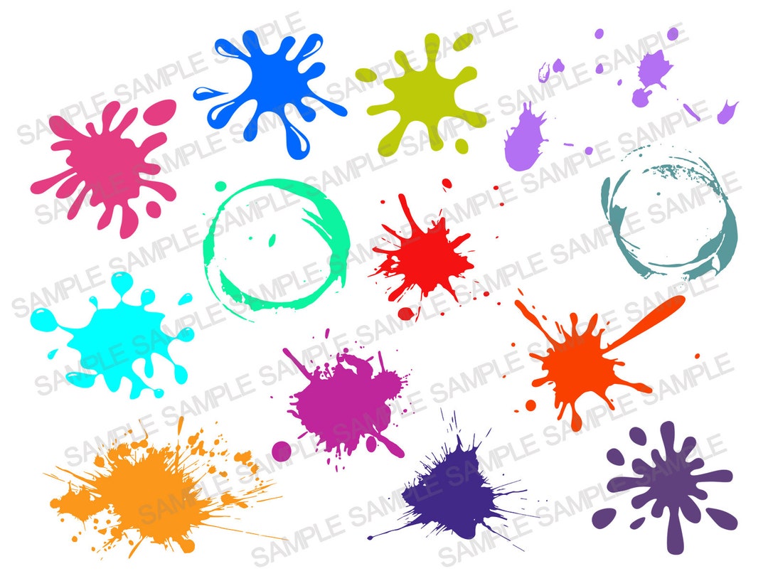 Paint Splatter SVG, Paint Splash Clip Art, Paint Splatter Cut Files Svg ...