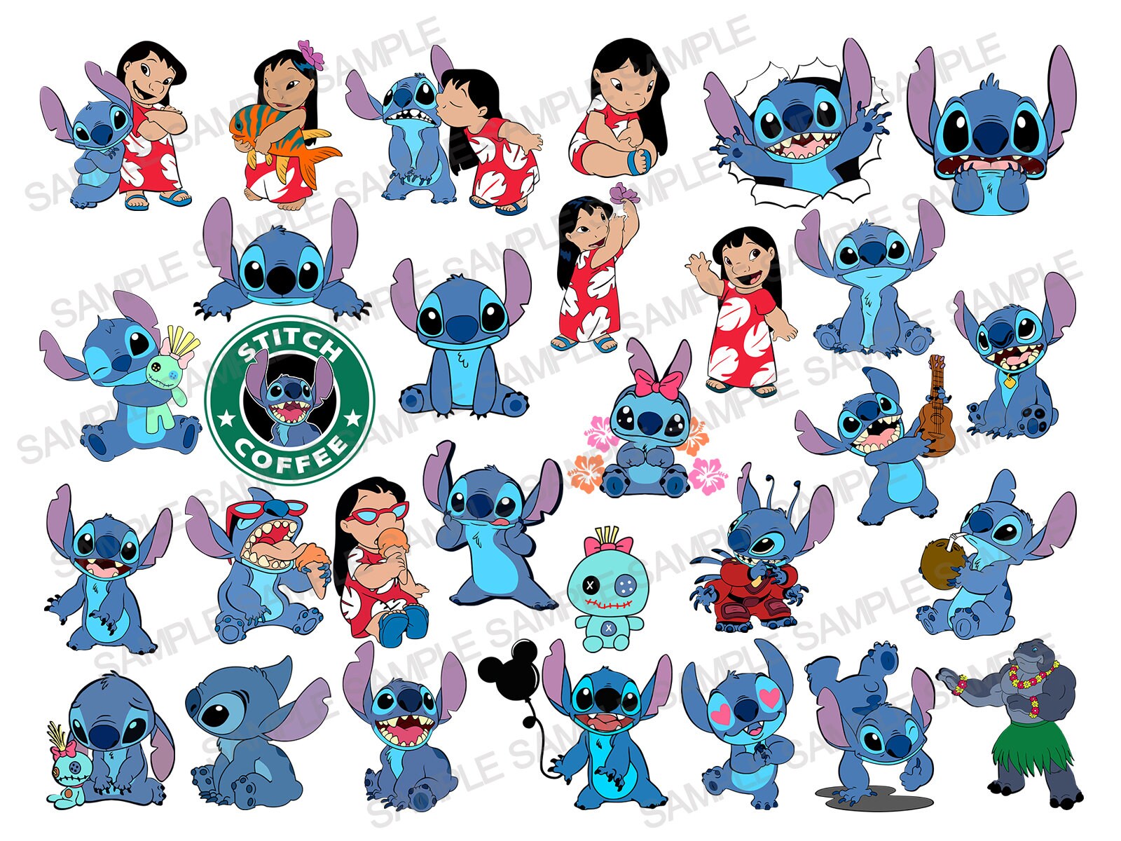 Lilo y Stitch SVG Lilo SVG Stitch Archivo SVG Lilo y Stitch - Etsy México