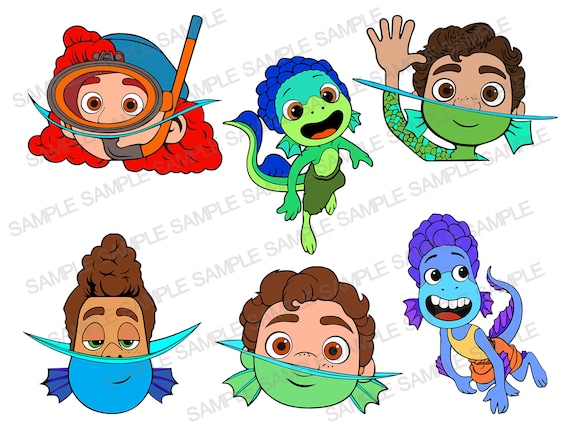 Luca SVG Luca PNG Iron on Transfer Luca Clipart Luca | Etsy