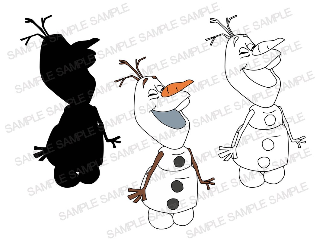 Olaf SVG, Frozen SVG, Olaf Clipart, Olaf Silhouette, Olaf Cut Files ...