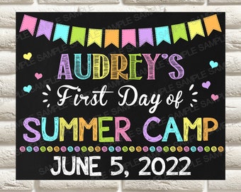 First Day of Camp - Etsy