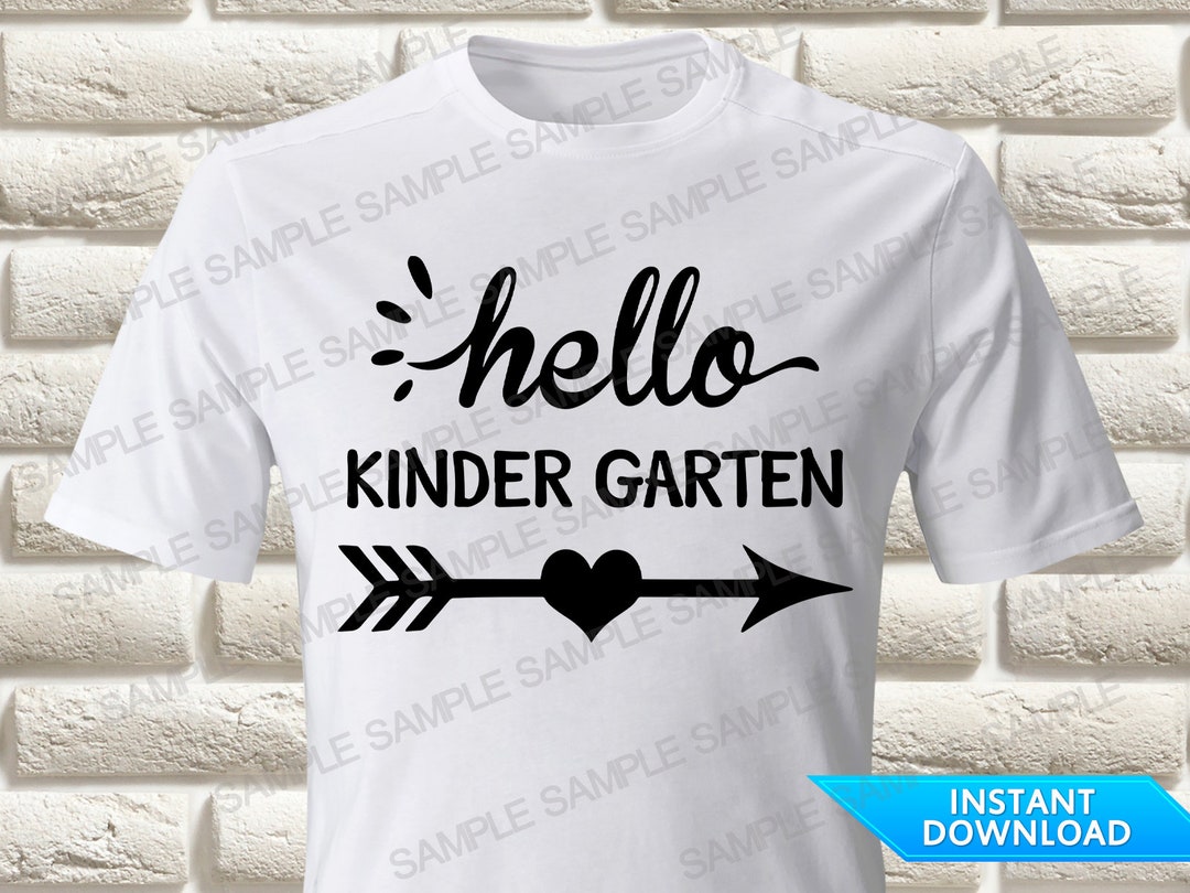 Hello Kindergarten SVG, First Grade SVG, Back to School 1st Grade SVG ...