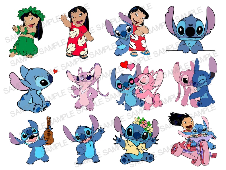 Lilo e Stitch SVG Lilo SVG Stitch File SVG Lilo e Stitch Clipart Lilo e ...