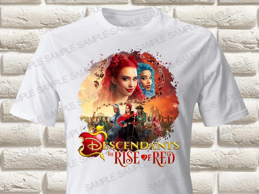 Descendants Rise of Red of the Birthday Girl Iron on Transfer ...