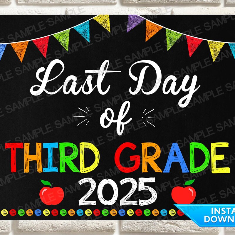 3rd Grade Sign - Etsy