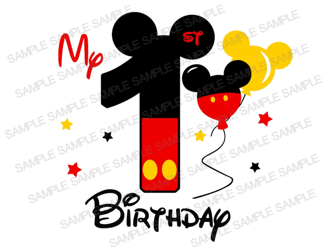 First Svg Birthday Svg Cricut Svg, Clipart, Layered SVG, Files for ...