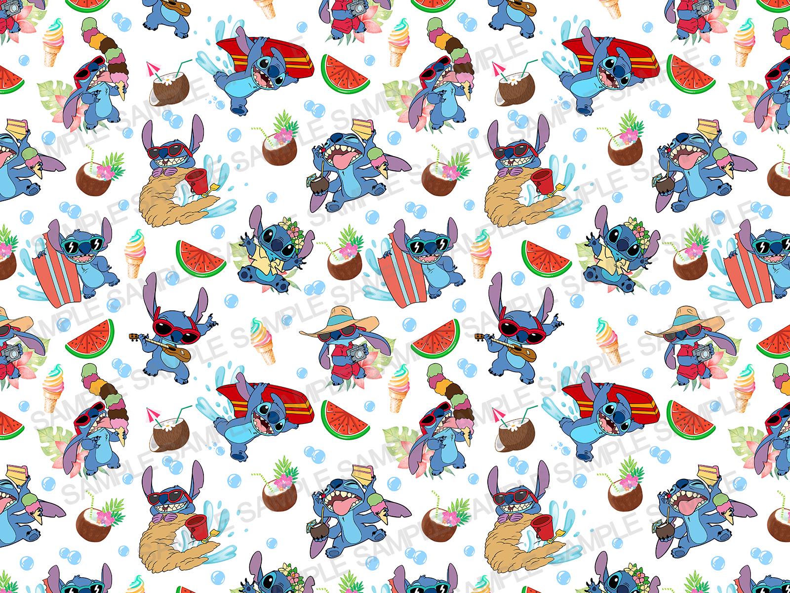 Stitch Seamless Pattern Stitch Summer Seamless Pattern Stitch Luau ...