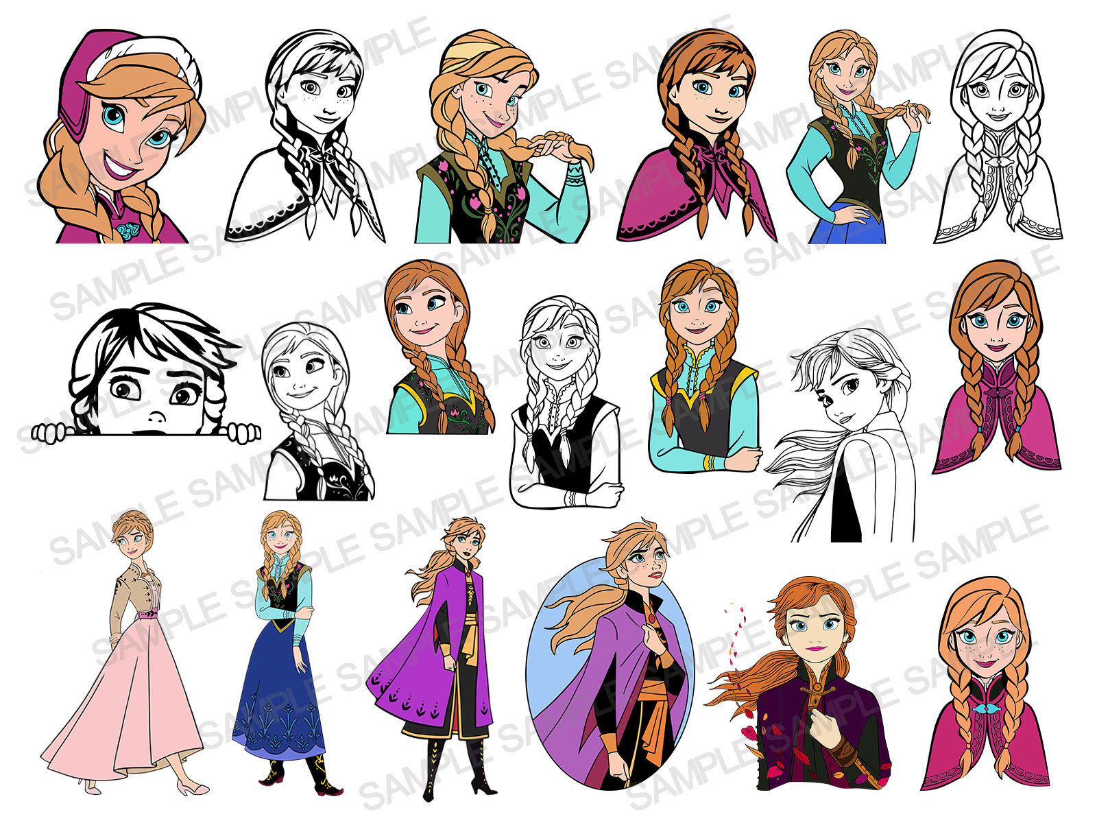 Anna Frozen Outline at Lucinda Mccathie blog
