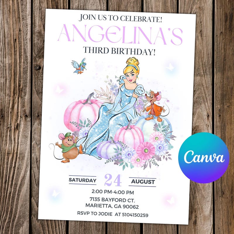 Cinderella Invitation - Etsy