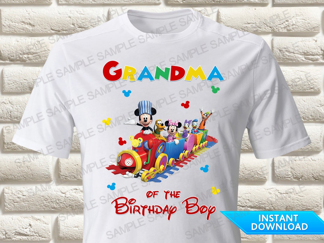 Mickey Mouse Clubhouse Grandma of the Birthday Boy Iron on Transfer ...