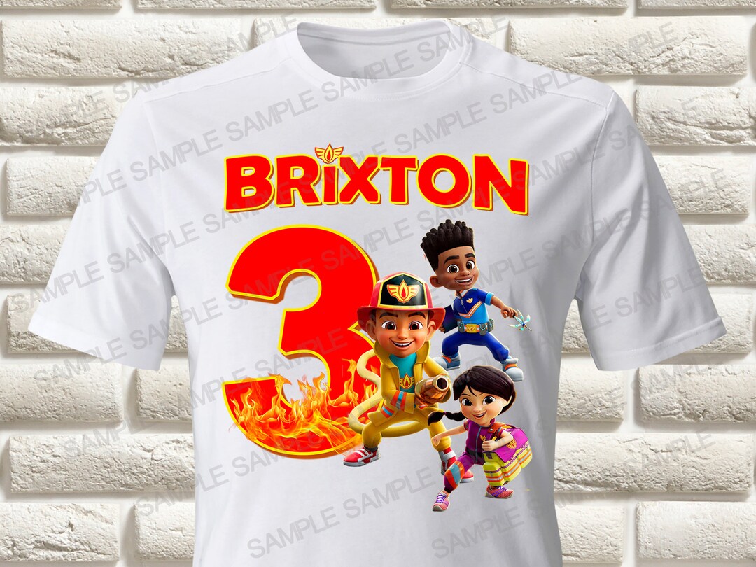 Firebuds Iron on Transfer, Firebuds Birthday Iron on Transfer, Firebuds ...