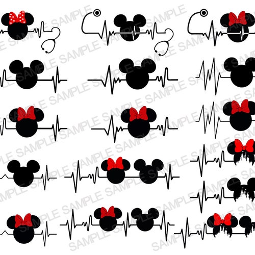 Mickey Mouse Heartbeat - Etsy