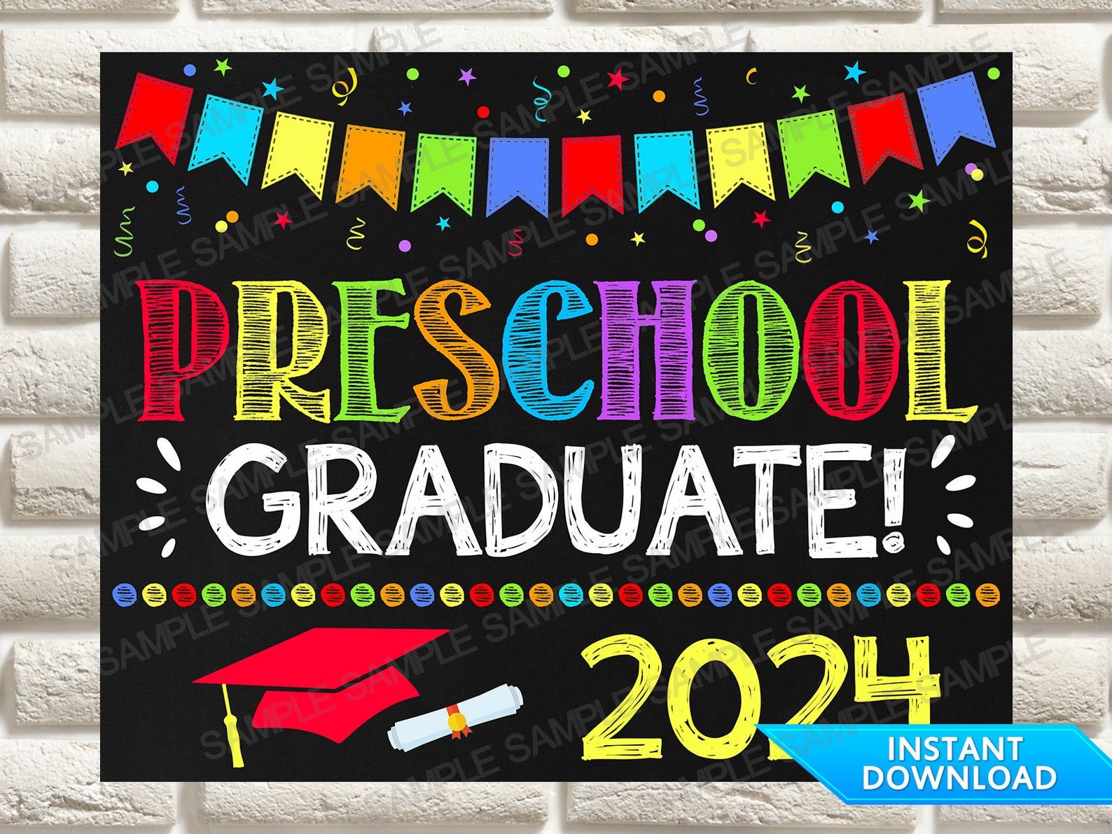 Preschool Graduate Sign, Preschool Graduate 2024, Preschool Graduation ...