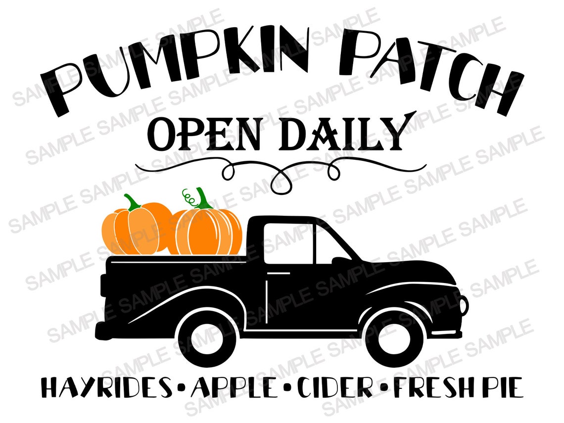 Pumpkin Patch SVG File, Pumpkin SVG, Pumpkin Patch Sign SVG Cut File ...