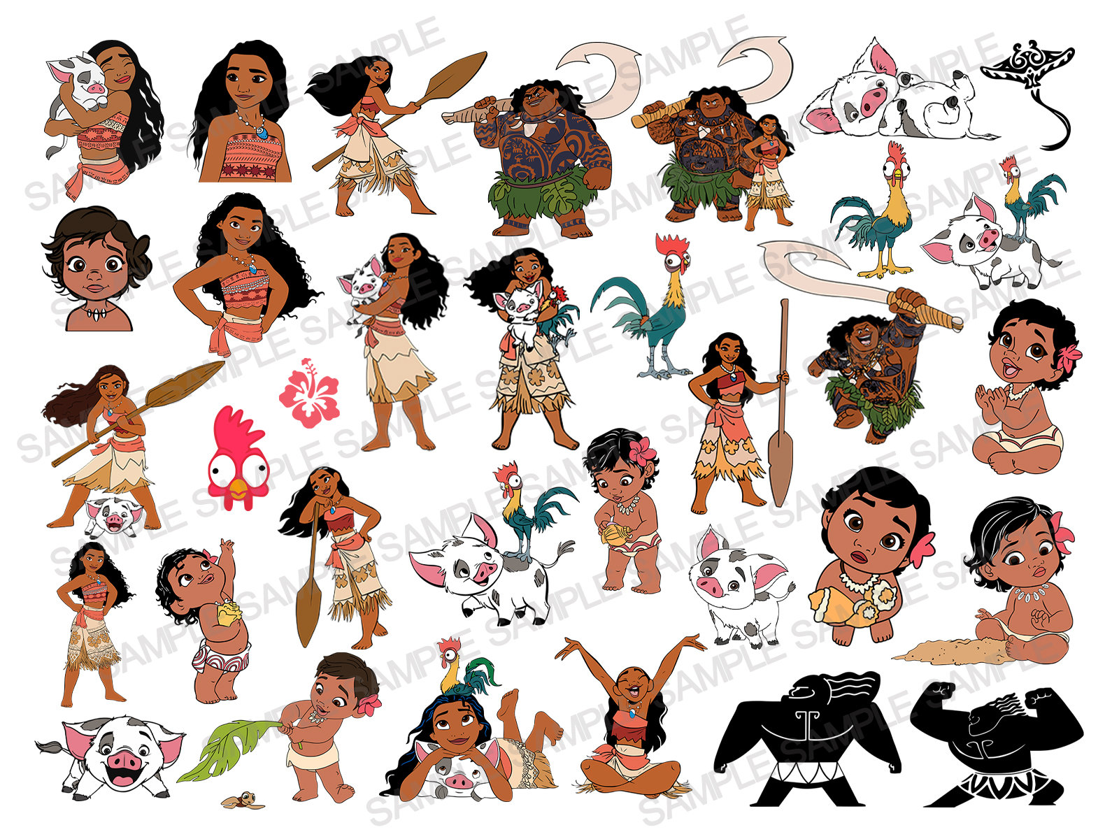 Moana SVG Baby Moana SVG Maui Svg Baby Moana PNG Cricut - Etsy Australia