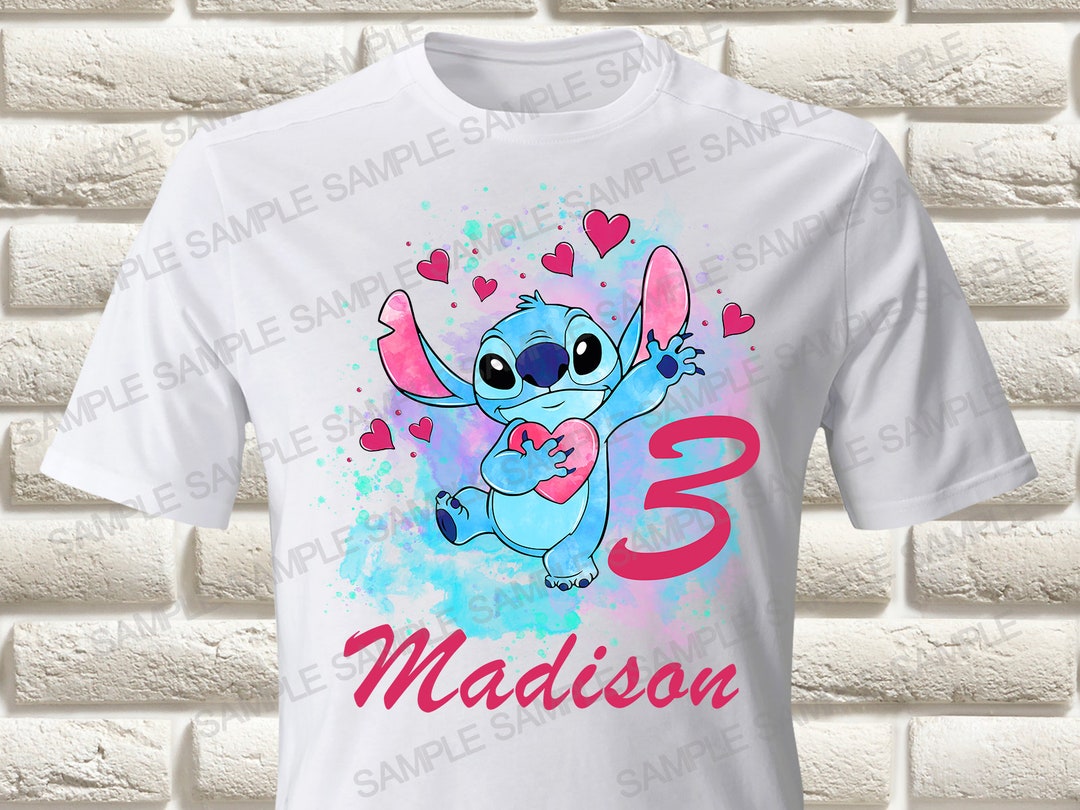 Stitch Iron on Transfer Stitch Birthday Iron on Transfer Stitch ...