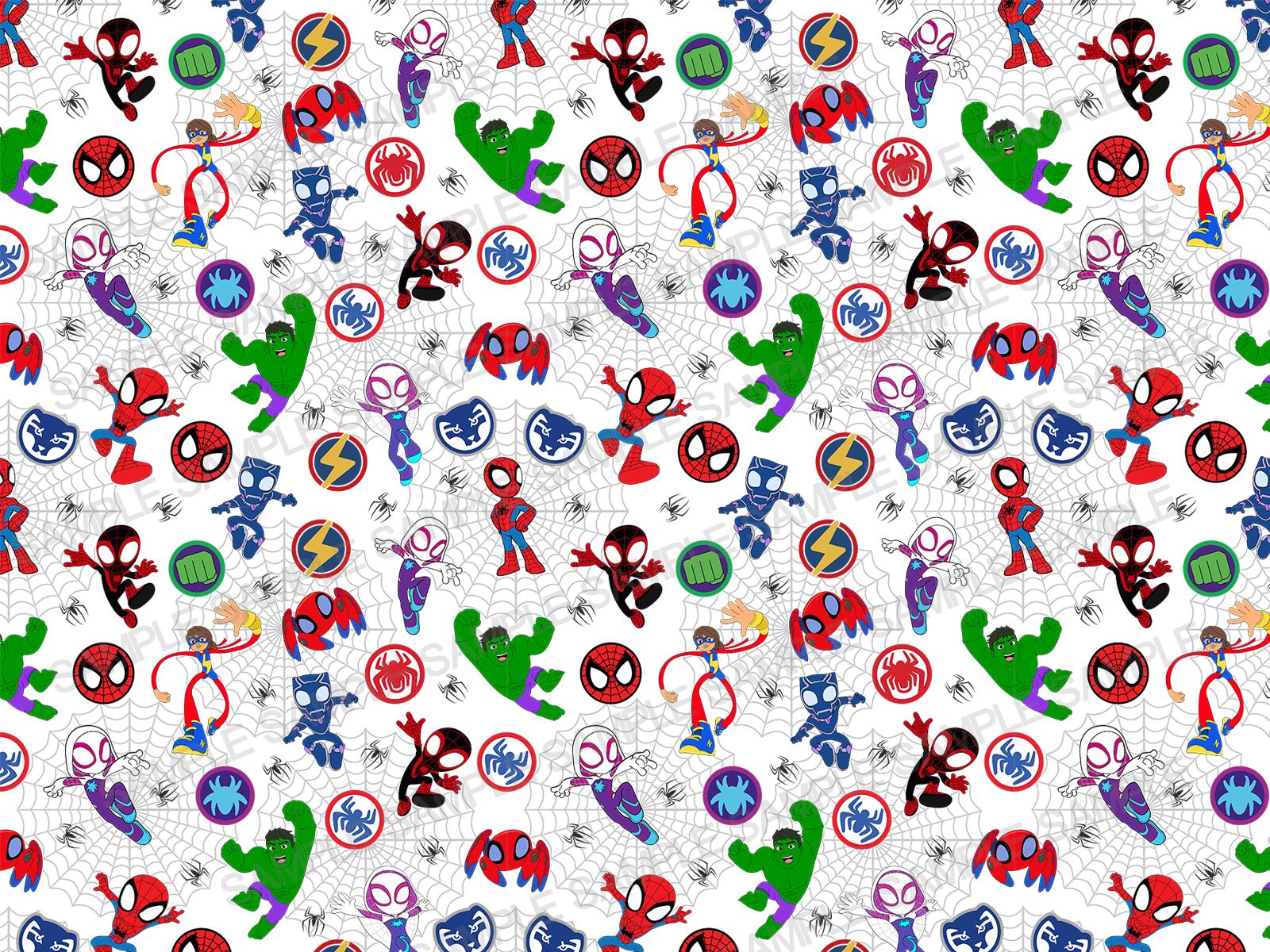Spidey and His Amazing Friends Seamless Pattern Spidey and Friends ...