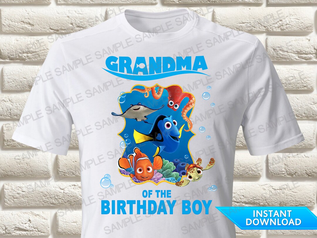 Finding Dory Grandma of the Birthday Boy Iron on Transfer, Finding Dory ...
