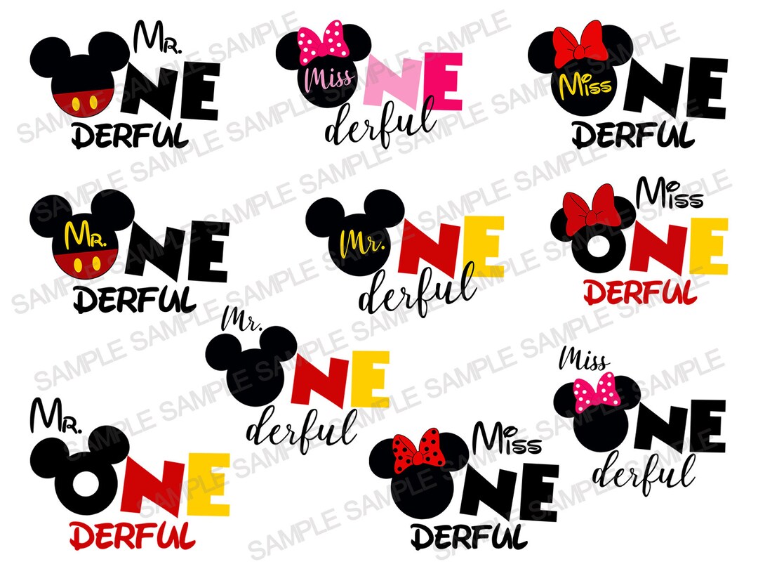One SVG, Onederful SVG, Cricut Svg, Clipart, Layered SVG, Files for ...