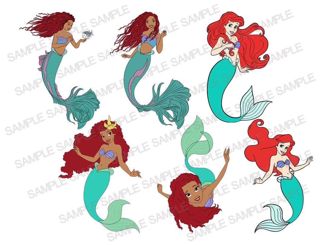 Little Mermaid SVG, Ariel SVG, Little Mermaid Clipart, Ariel Clipart ...