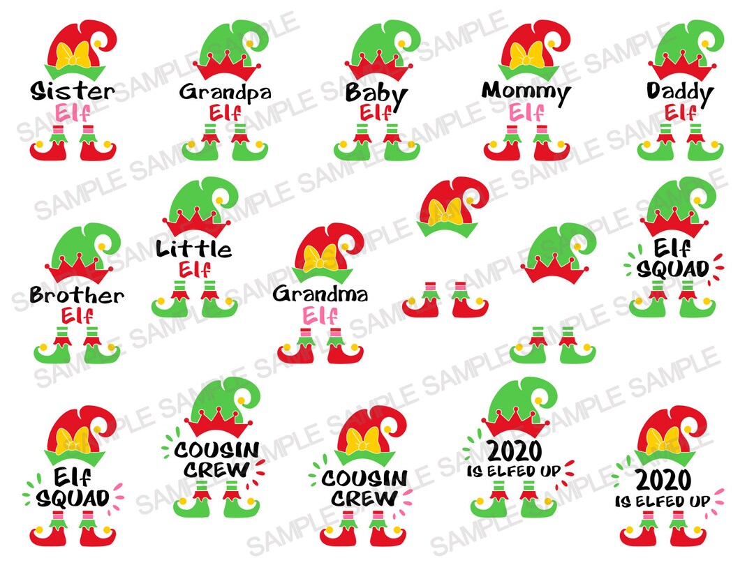Elf SVG File, Elf Family SVG, Christmas SVG, Elf Christmas Svg, Elf ...