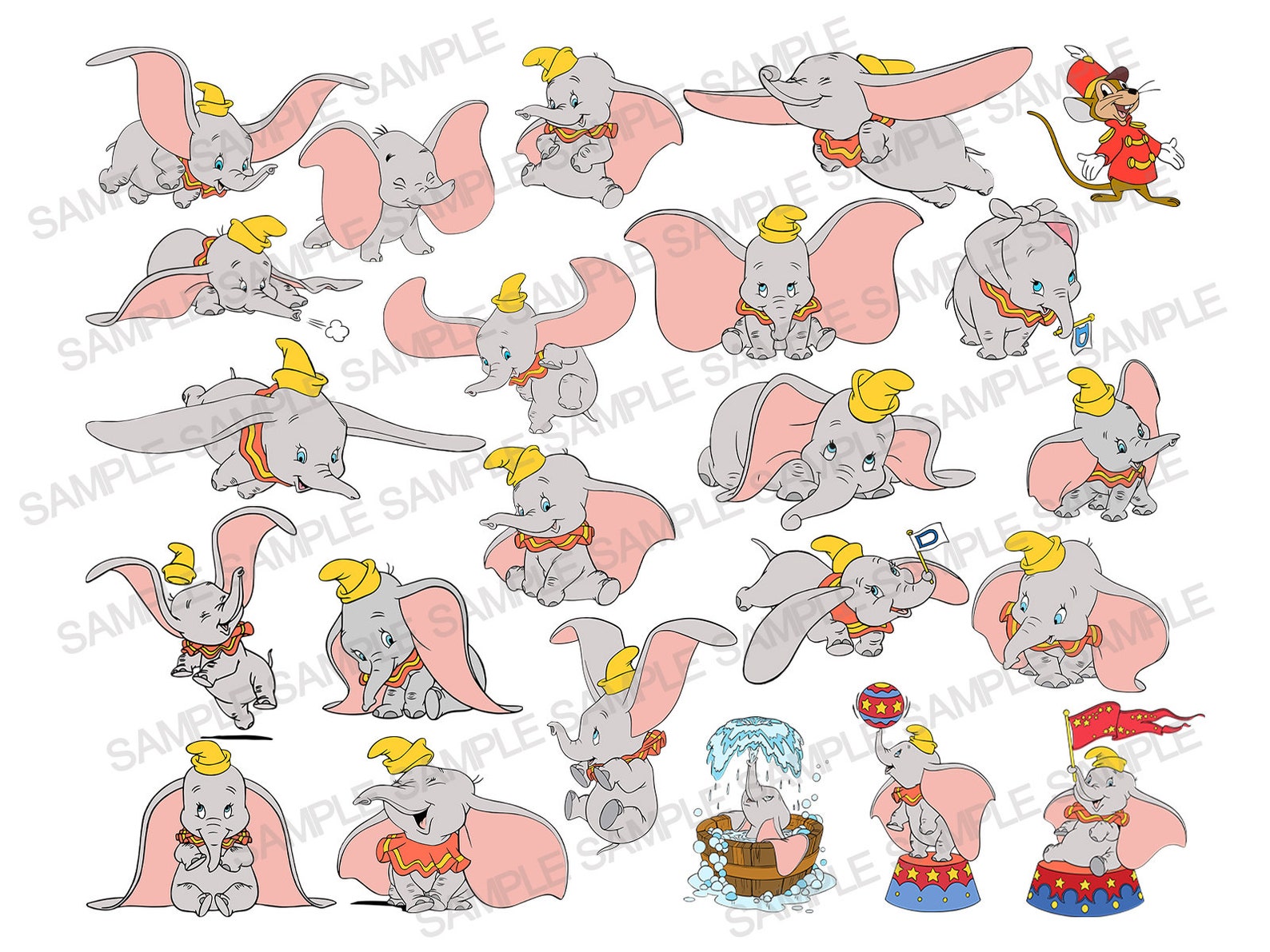 Dumbo SVG, Dumbo PNG, Dumbo Clipart for Cricut, Instant Digital ...