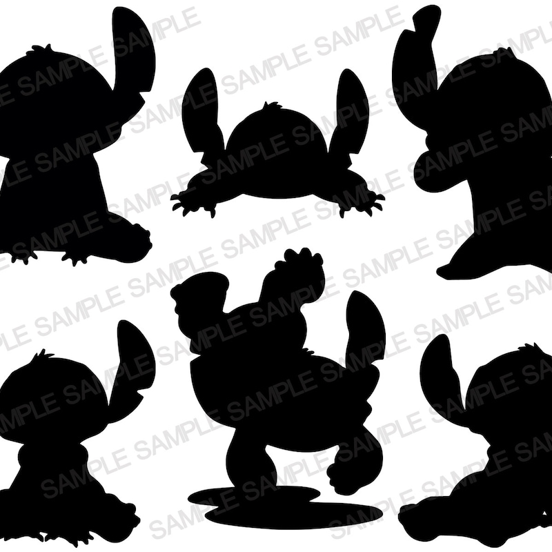 Stitch Silhouette - Etsy