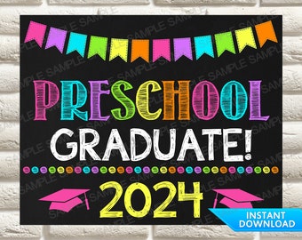 Last Day of Preschool Printable Sign, Instant Download Photo Prop ...