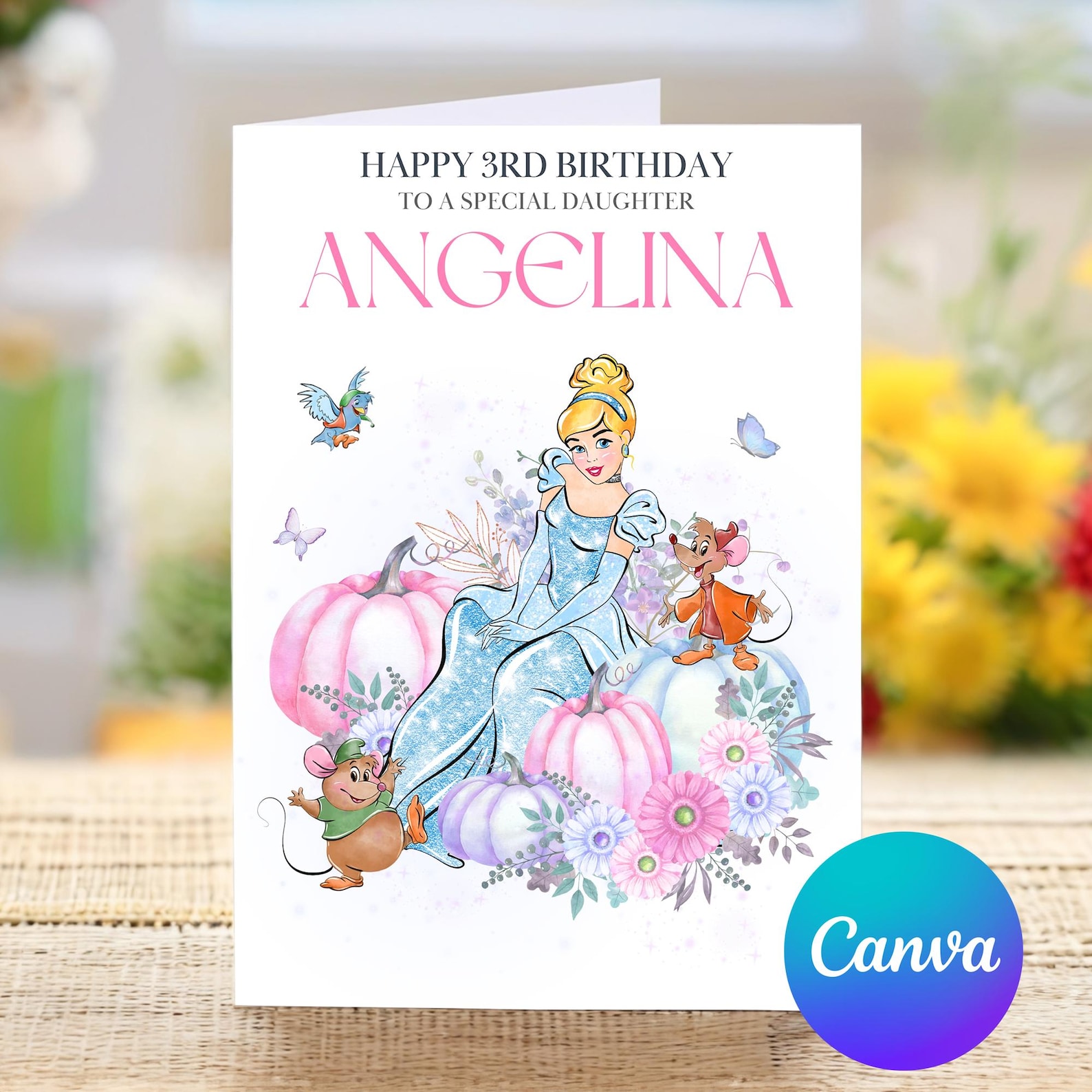 Happy 3rd Birthday to a Special Daughter, Princess Cinderella ...