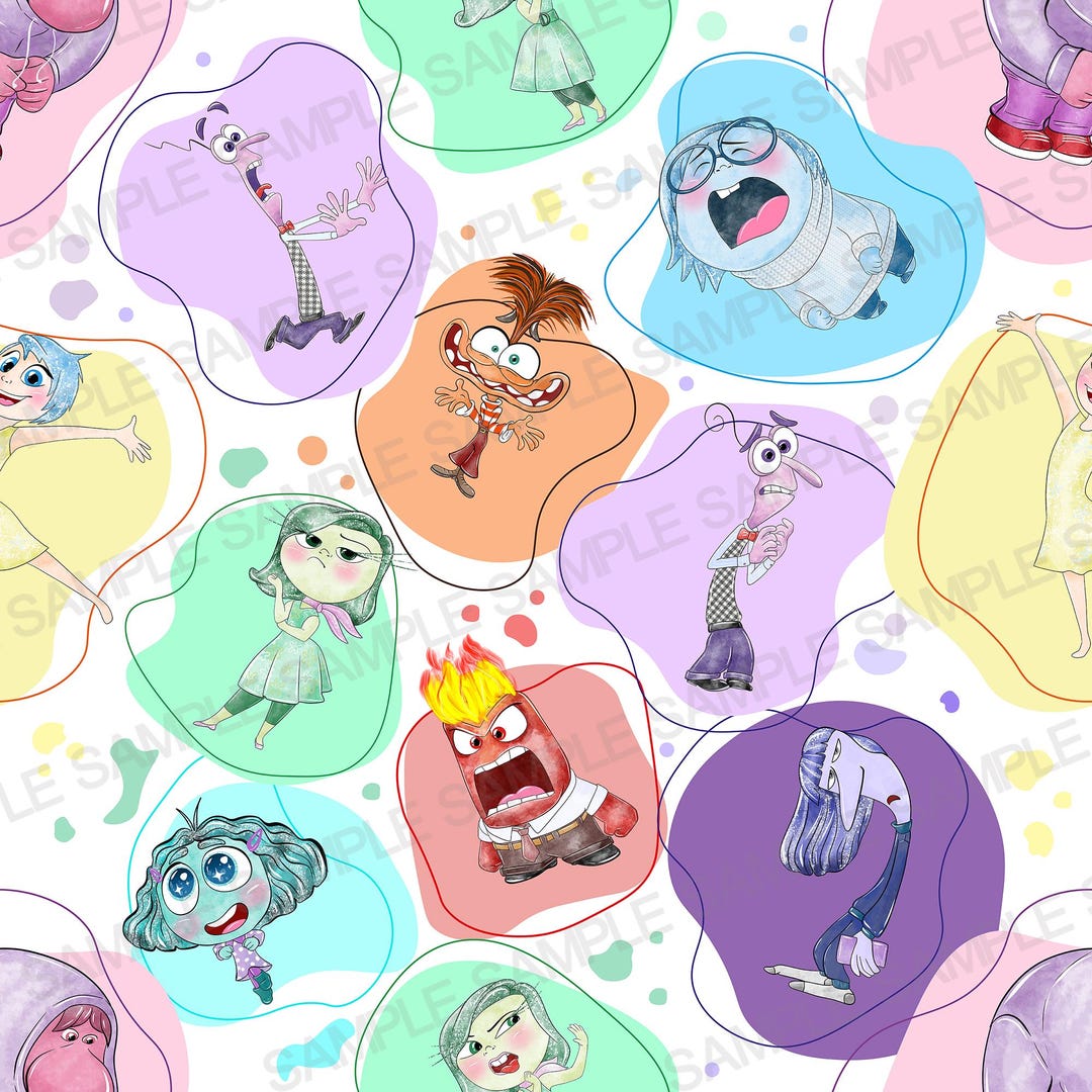 Inside Out Seamless Pattern Inside Out Pattern Inside Out Digital ...