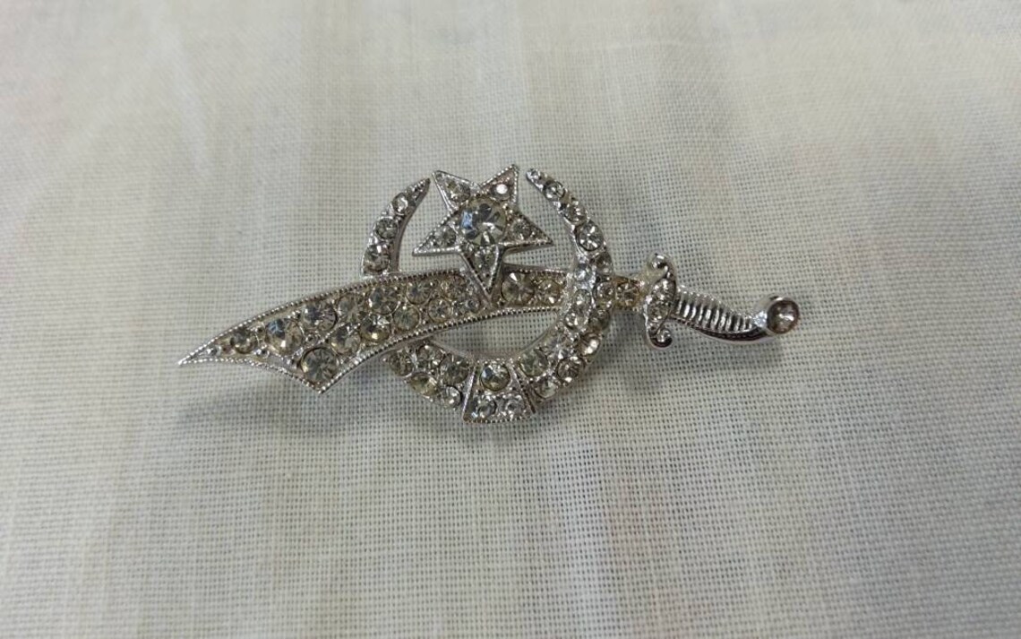 ORA Vintage MASONIC/OES Scimitar Sword Crescent Moon and Star - Etsy
