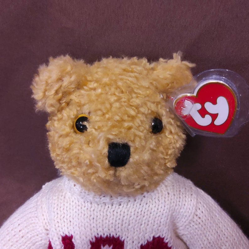 TY Classic curly the Brown Bear. New Never Played - Etsy