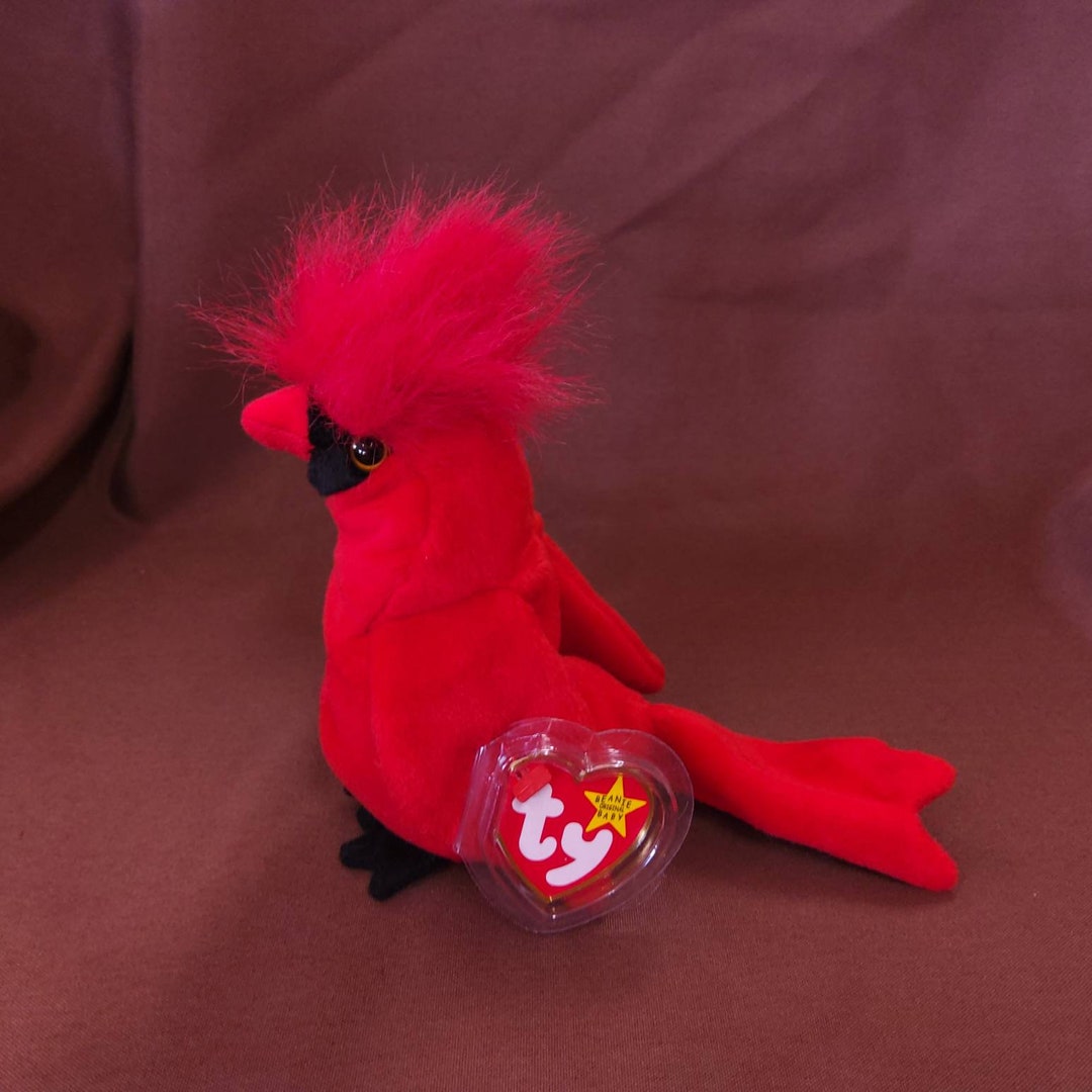 TY Beanie Baby "mac" the Cardinal. New, Never Played With. Stored in a ...