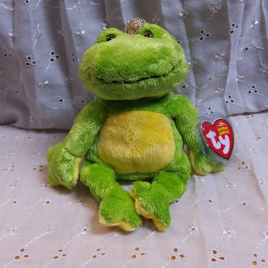 TY Beanie Baby "charm" the Frog. New, Never Played With. Stored in a ...