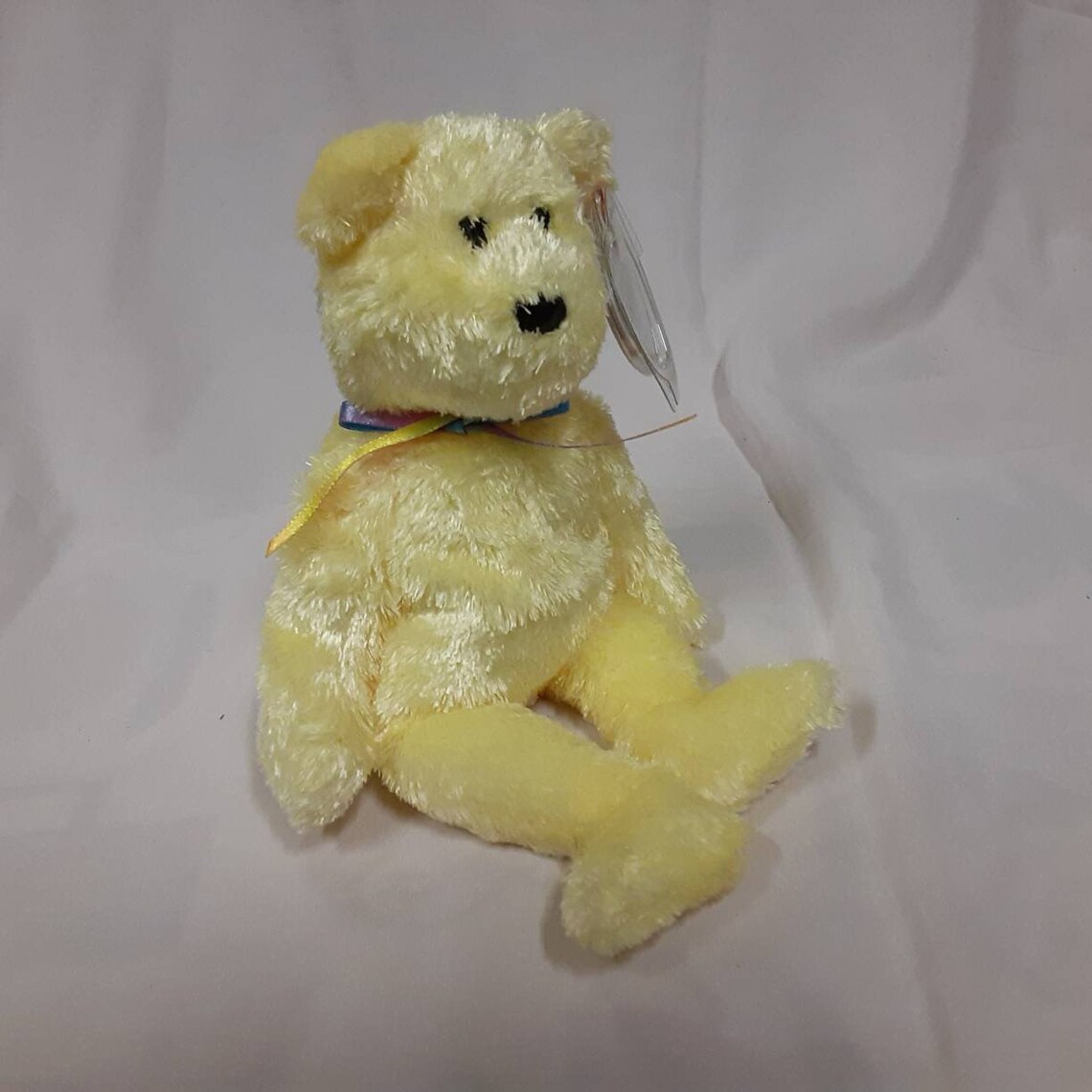 TY Beanie Baby Bear "sherbet ". This is the Lemon Sherbet Version That ...