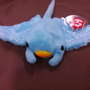 TY Beanie Baby "sunray" the Manta Ray. New, Never Played With. Stored ...