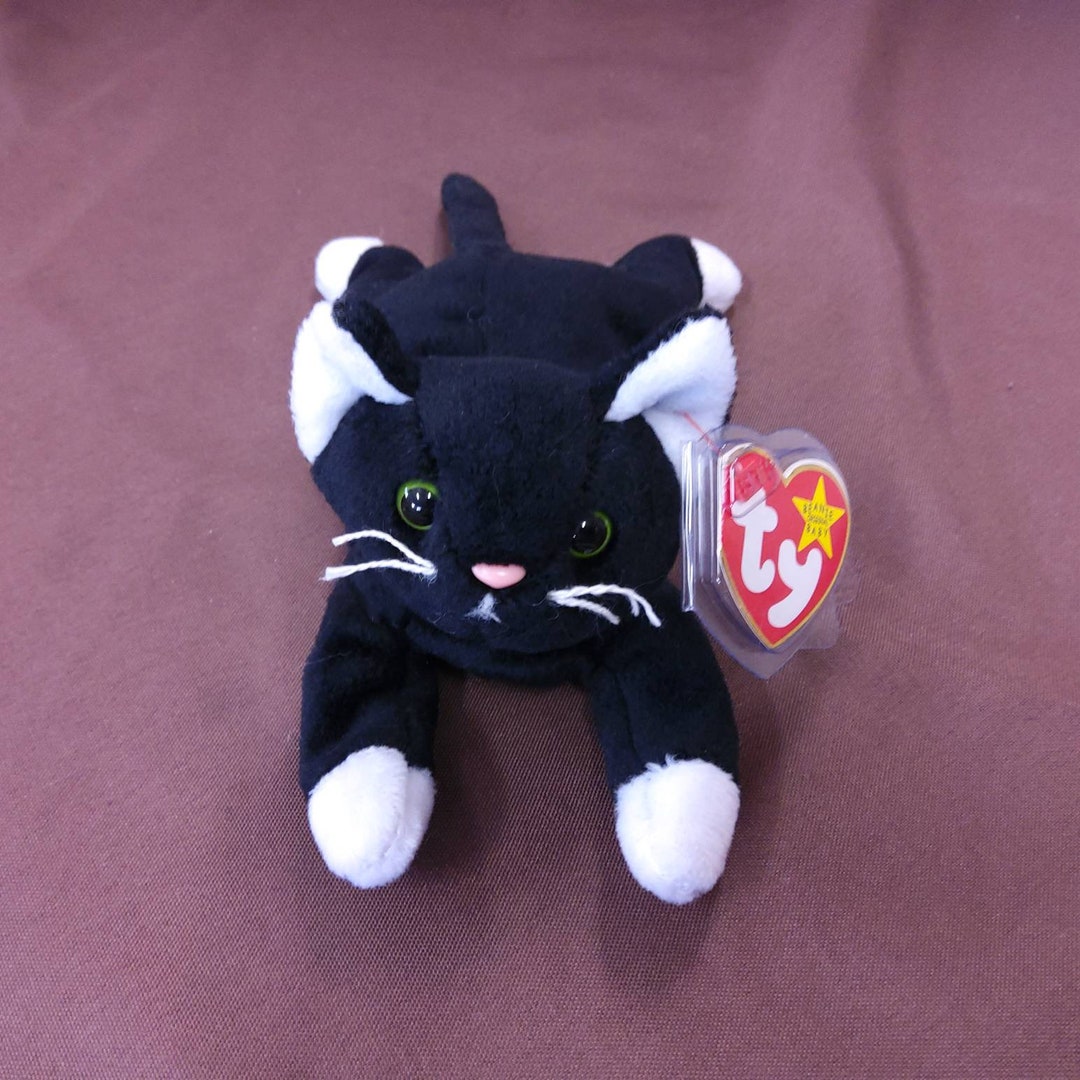 TY Beanie Baby zip the Black Cat. New, Never Played With. Stored Smoke ...