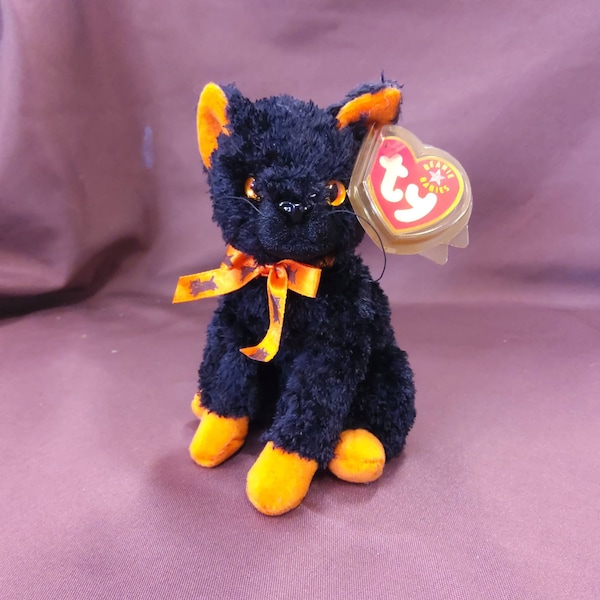 Ty Beanie Baby Black Cat - Etsy