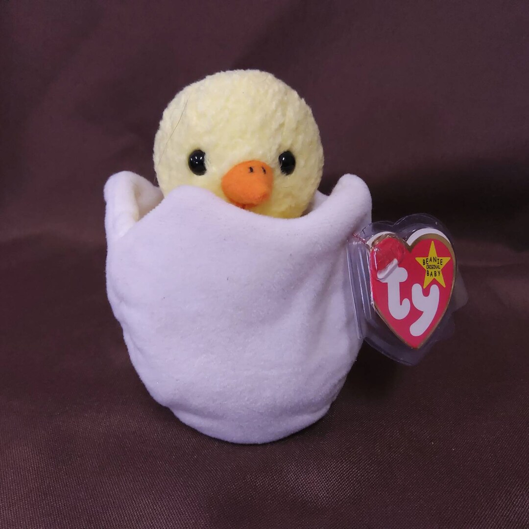 TY Beanie Baby "eggbert" the Chick in an Egg. New, Never Played With ...