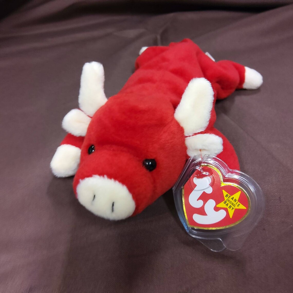 TY Beanie Baby Snort the Red Bull. New never | Etsy