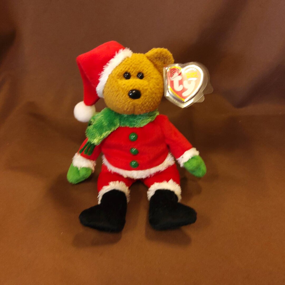 TY Beanie Baby "kringle" the Santa Bear. New, Never Played With. Stored ...