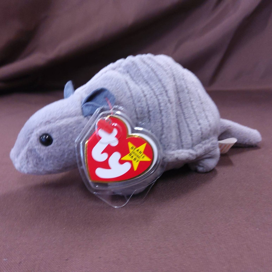 TY Beanie Baby tank the Armadillo. New, Never Played With. Stored Smoke ...