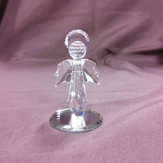 Crystal Glass Angel With the Crystals Having Prismatic Affect. - Etsy