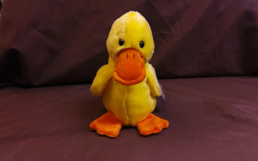 TY Beanie Buddy "quackers" the Yellow Duck. New, Never Played With ...
