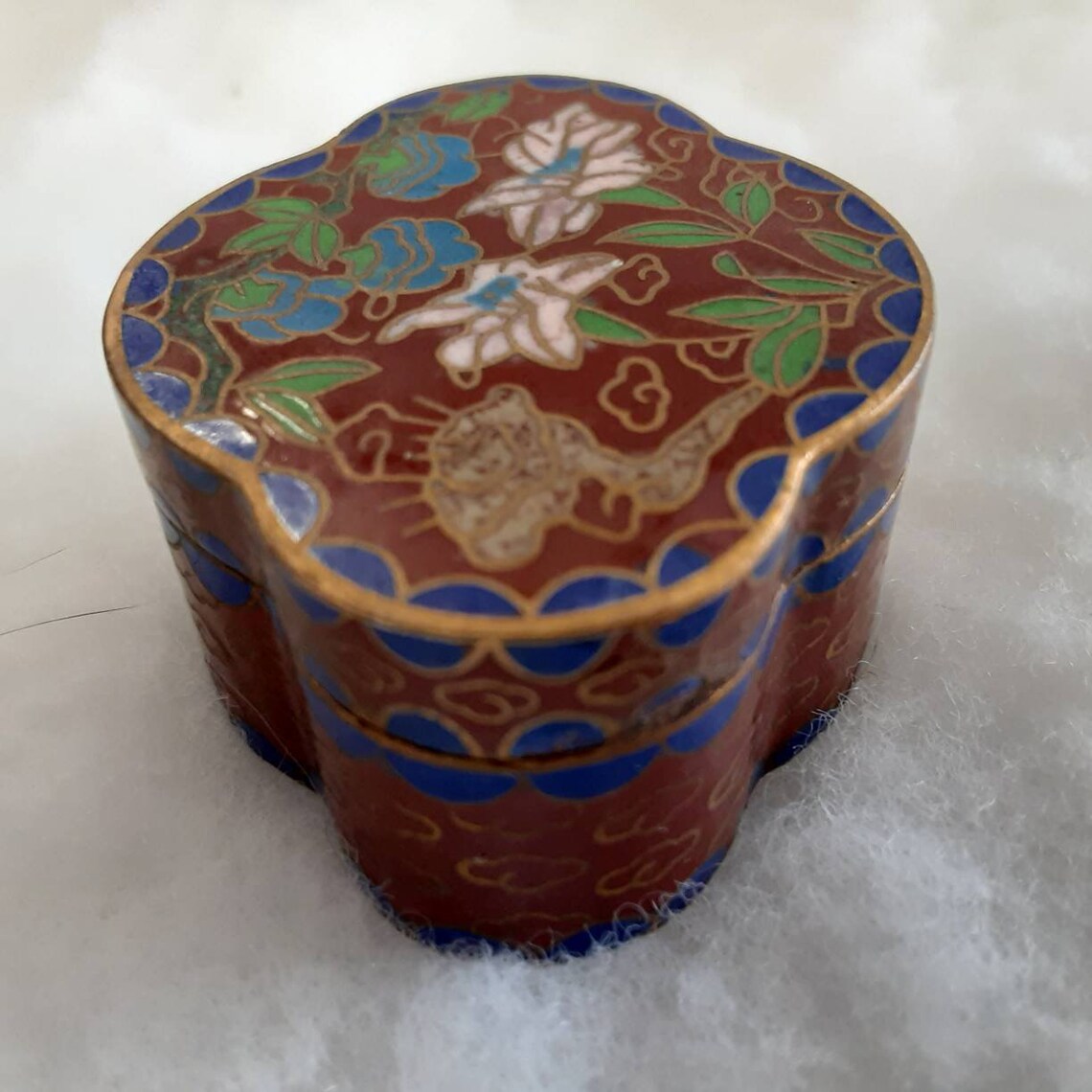 Cloisonné and Enamelware Box. Vintage - Etsy