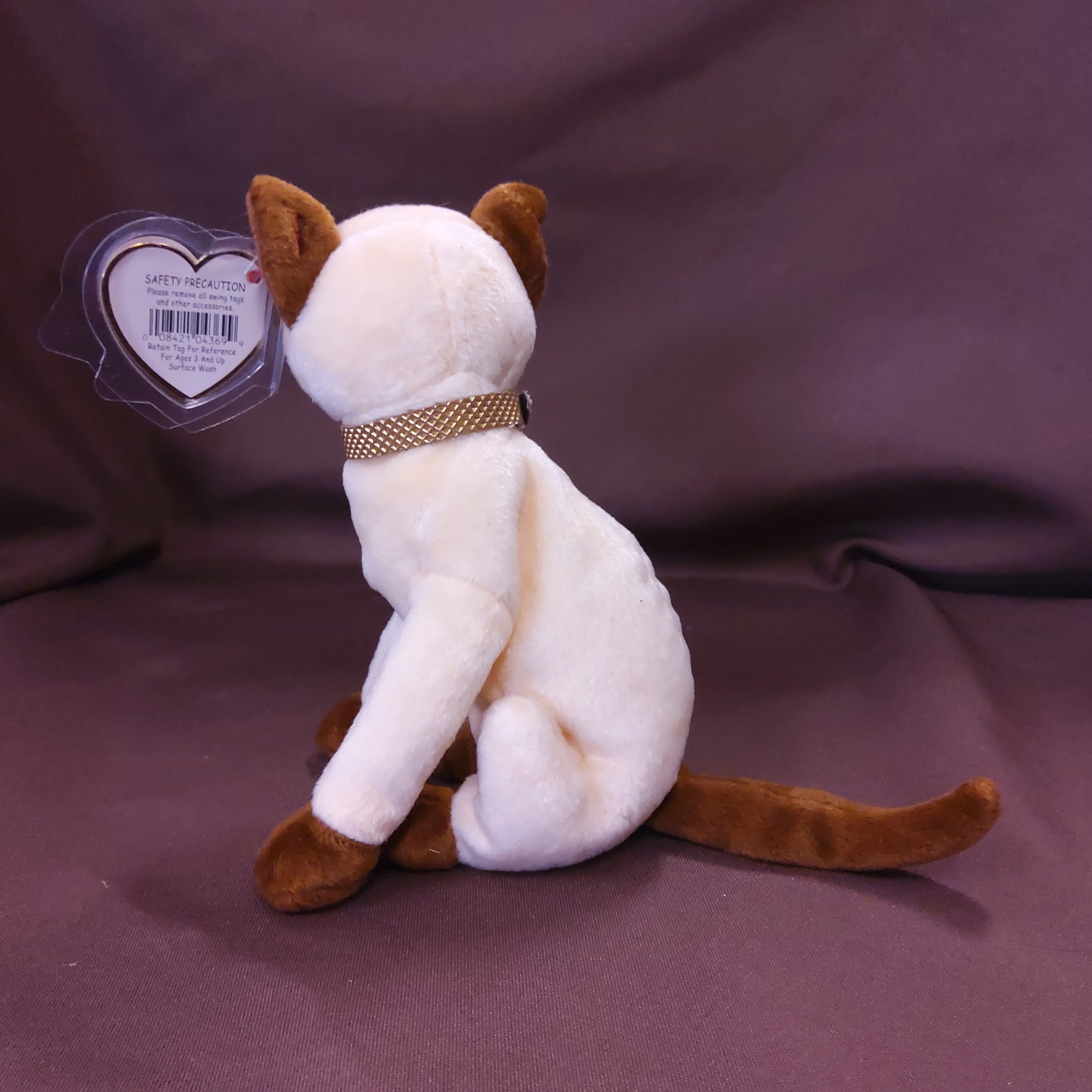 TY Beanie Baby "siam" the Siamese Cat. New, Never Played With. Stored ...