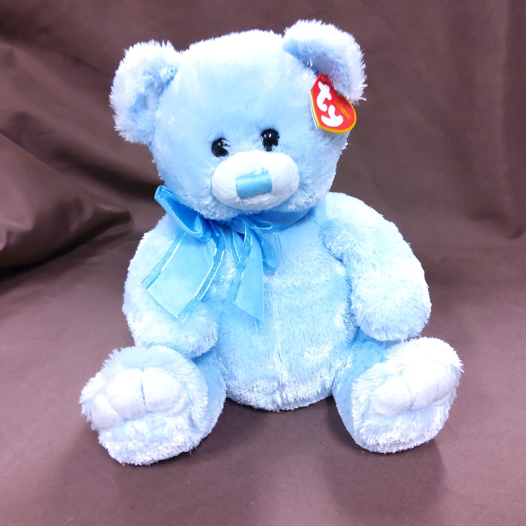TY Classic Plush "radcliffe" the Blue Bear. New, Never Played With ...