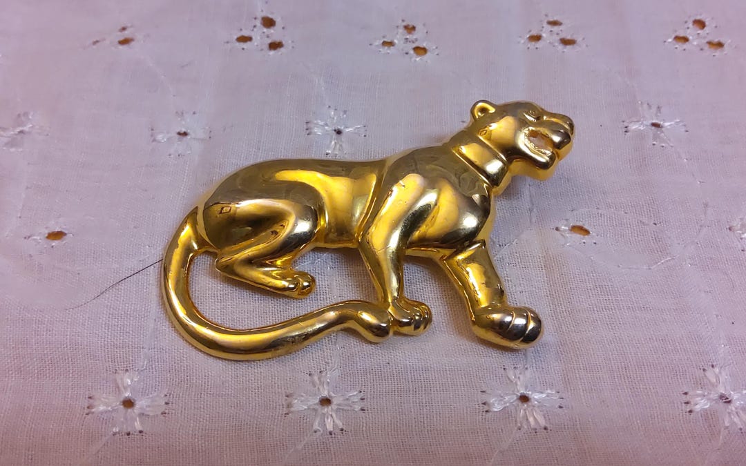 PANTHER God Brooch. No Maker's Mark Found. - Etsy