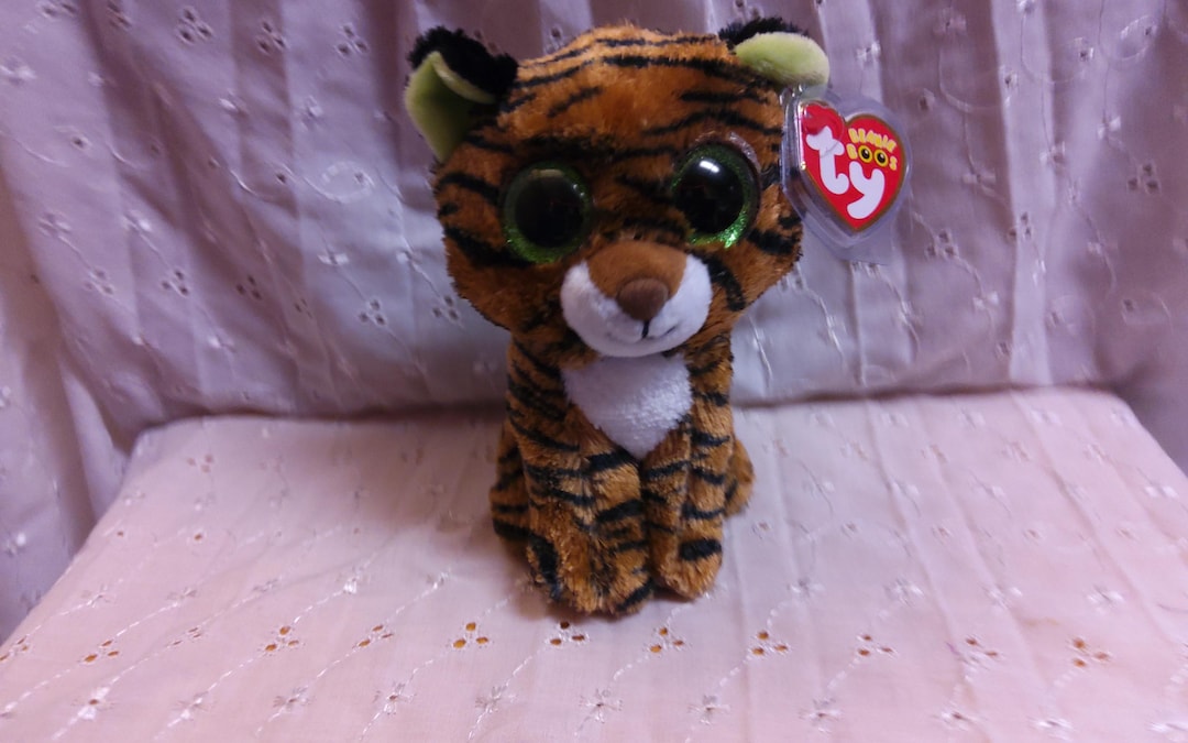 TY Beanie Boos "tiggy" the Tiger. New, Never Played With. Stored in a ...