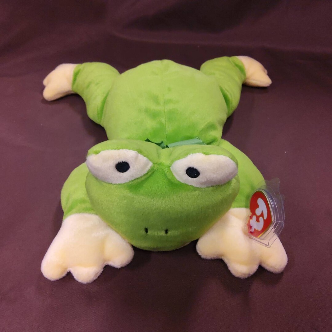 TY PILLOW PALS "ribbit" the Frog. New, Never Played With. Stored in a Smoke Free Home. All Tags ...
